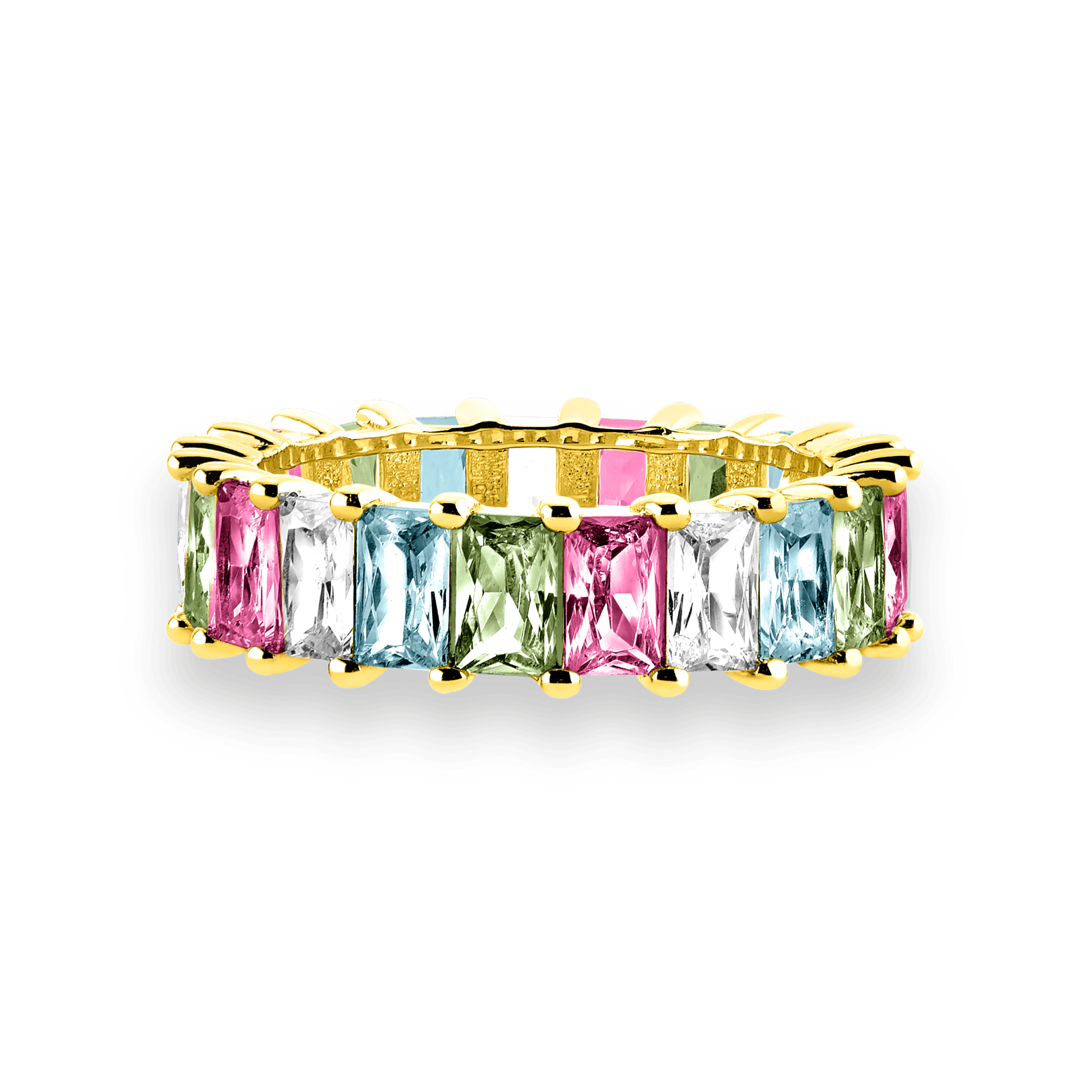 Ring Mit Bunten Steinen